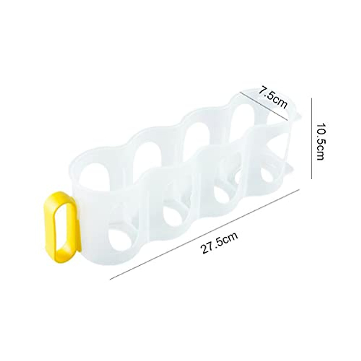 cenryusa 4-Compartment Portable Soda Can Organizer for Refrigerator Food-Grade Plastic Drink Can Dispenser Fridge Soda Can Holder for Home Kitchen Saving Space