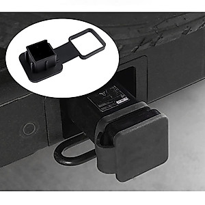 Universal Tow Hitch Cover Replacing 2”Hitch,Rubber Dust Cap&Car Decoration,Trailer Hitch Cover Compatible with Toyota Ford Chevrolet Nissan Dodge Ram Class 3 III and 4 IV Receivers