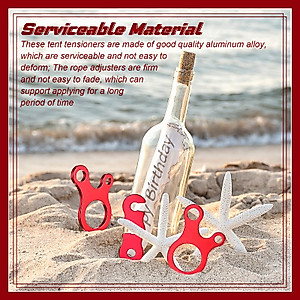 30 Pieces Aluminum Alloy Guyline Cord Adjuster Camping Rope Tensioner Aluminum Alloy Tent Rope Tightener for Tent Camping Hiking Outdoor Activity, 2 Styles