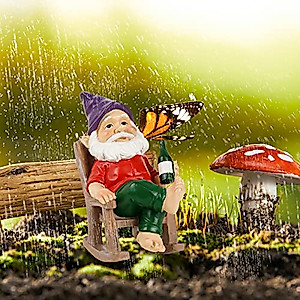 BLUELF Christmas Garden Decor Gnomes Decorations for Yard Outdoor Garden Statues
