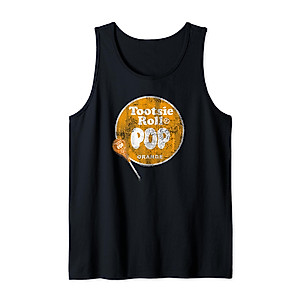 Tootsie Roll Pop Logo Orange Tank Top