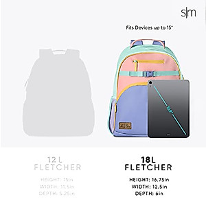 Simple Modern Disney Kids Backpack for School Girls | Princesses Elementary Backpack for Teen | Fletcher Collection | Kids - Large (16" tall) | Princess Rainbows