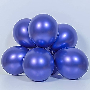 Navy Blue Balloon Kit 18In 12In 5In Sliver Balloon Arch Garland For Festival Picnic Family Engagement, Wedding, Birthday Party, Blue Theme Anniversary Celebration Decoration (Bule 135pcs)
