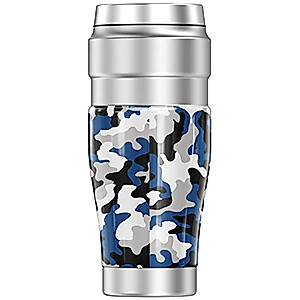 THERMOS Indiana State University OFFICIAL Camo STAINLESS KING Stainless Steel Travel Tumbler, Vacuum insulated & Double Wall, 16oz
