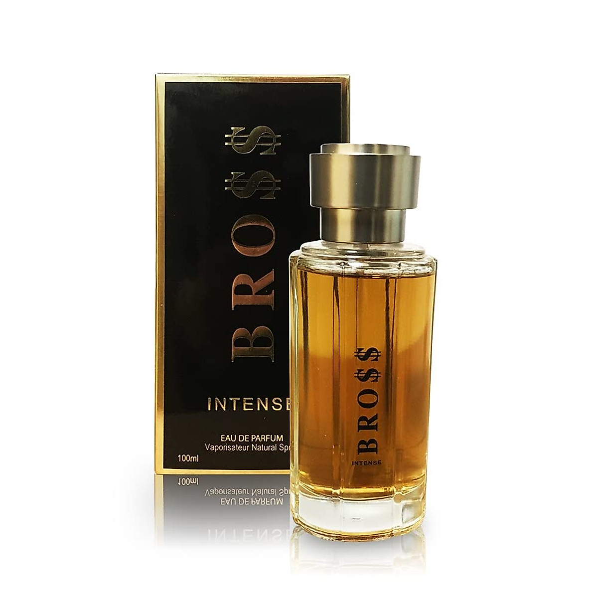 NovoGlow BROSS INTENSE, Eau De Parfum Spray for Men, Seductive, 3.4 Fluid Ounce