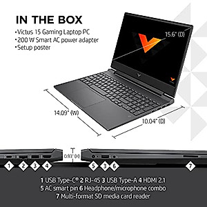 HP Victus 15 Laptop, FHD IPS 144Hz Display, 9ms Response Time, 13th Generation Intel Core i5-13500H, 16 GB RAM, 512 GB SSD, NVIDIA GeForce RTX 4050 GPU (6 GB), Windows 11 Home, 15-fa1010nr (2023)
