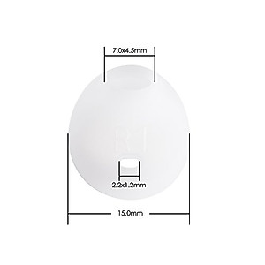 20 Pieces Earbud Covers Silicone Tips Replacement Ear Gels Buds for Sam Galaxy Note 5/Note 7/S7/S6/S6 Edge Earbuds,White Color