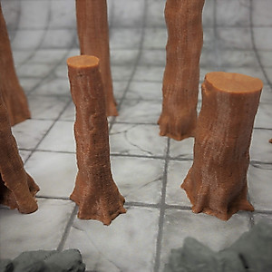 Extruded Gaming Redwood Trees Set 2