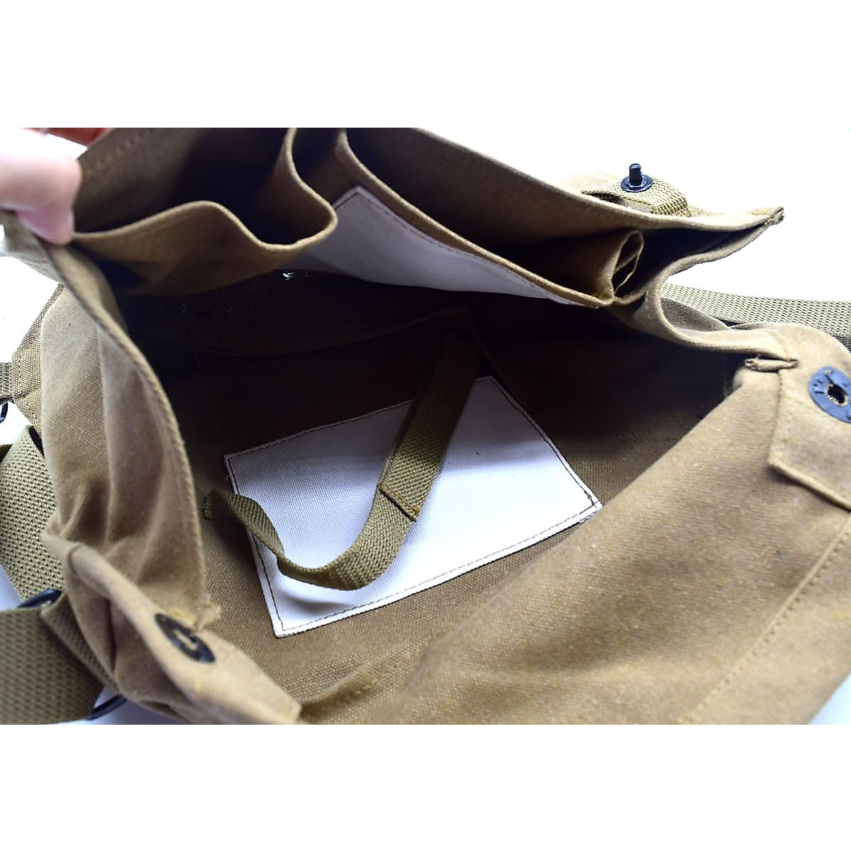 Replica WW2 U.S. ARMY LIGHTWEIGHT SERVICE GAS MASK BAG khaki Color