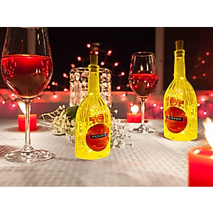 VOOKRY Wine Bottle Lights with Cork, 20 LED 8 Pack Battery Operated Cork Fairy String Lights Waterproof Mini Copper Wire Bottle Lights for Jar DIY, Party Wedding Gifts, Bar Decoration, Warm White