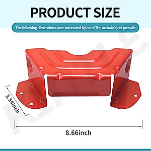 KINTLE 2 Set 783-06424A-0638 Deck Spindle Pulley Belt Guard Cover Compatible with MTD, Troy-Bilt, Craftsman Riding Lawn Mowers & Tractors with 42" and 46" Decks (Red)