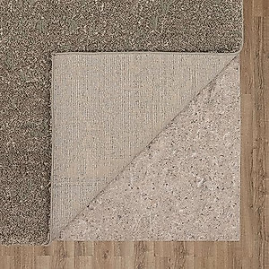 Mohawk Home Francesca Ornamental Medallion Gray 10' x 14' Shag Area Rug Perfect for Living Room, Dining Room, Office