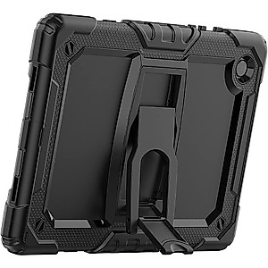 SaharaCase Defence Series Case for Samsung Galaxy Tab A8 10.5 Inch (2021) [Shockproof Bumper] Rugged Protection Antislip Integrated Kickstand - Black