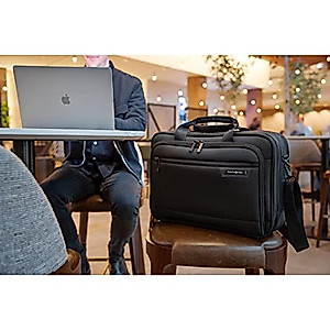 Samsonite Classic 2.0, Black, 15.6" 3 Compartment Briefcase