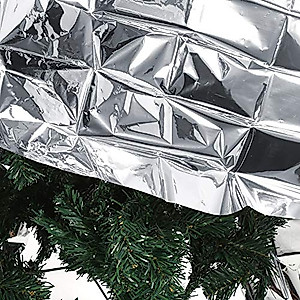 Tnfeeon Silver Reflective Film Garden Greenhouse Covering Foil Environmentally Safe Sheets Increase Growth for Vegetables Flowers