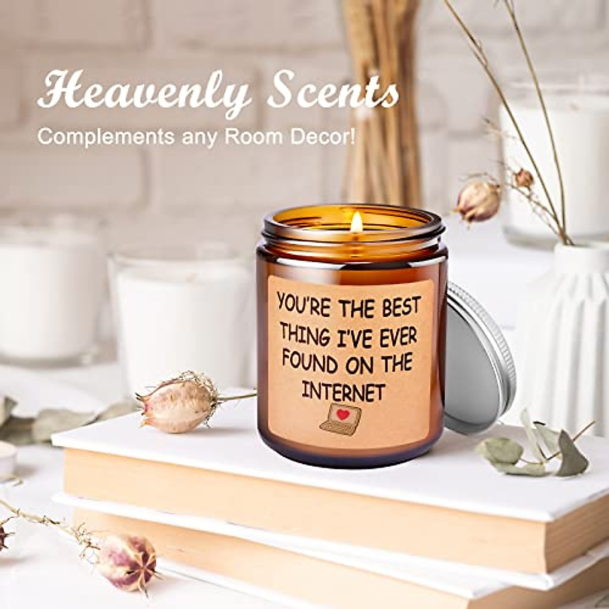 Gifts for Women Men - Anniversary Romantic Gifts for Her Him - Birthday Funny Gift for Best Friends Boyfriend Girlfriend Wife Husband - Candles Gifts for Men Him