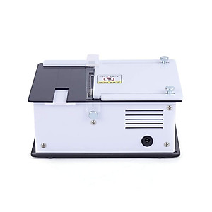 Mini Table Saw Portable Electric Table Saw 8000 RPM Multi-Functional Precision Tablesaw with Blade for Woodworking and DIY Metal Plastic Cutting 10MM Cutting Depth