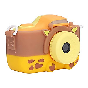 Tnfeeon Kids Camera Toddler Camera Yellow Silicone Children's Mini Big Screen Touch Screen Digital Camera Birthday Gift