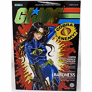 Kotobukiya GI Joe: Baroness (25th Anniversary Blue Version) Bishoujo Statue, Multicolor