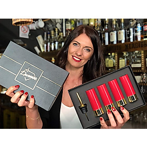 12 Gauge Bullet Shot Glass Gift Set, Bullet Glass with Pourer, Shotgun Shell Shot Glasses Set, Plastic Bullet Shot Glasses, Shot Gun Shell Shape Best Gifts For Men, Gift Set, Xmas Present