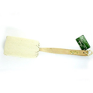 Natural Sisal Fiber Bath Body Brush Spa Shower Back Sponge Scrubber Long Handle