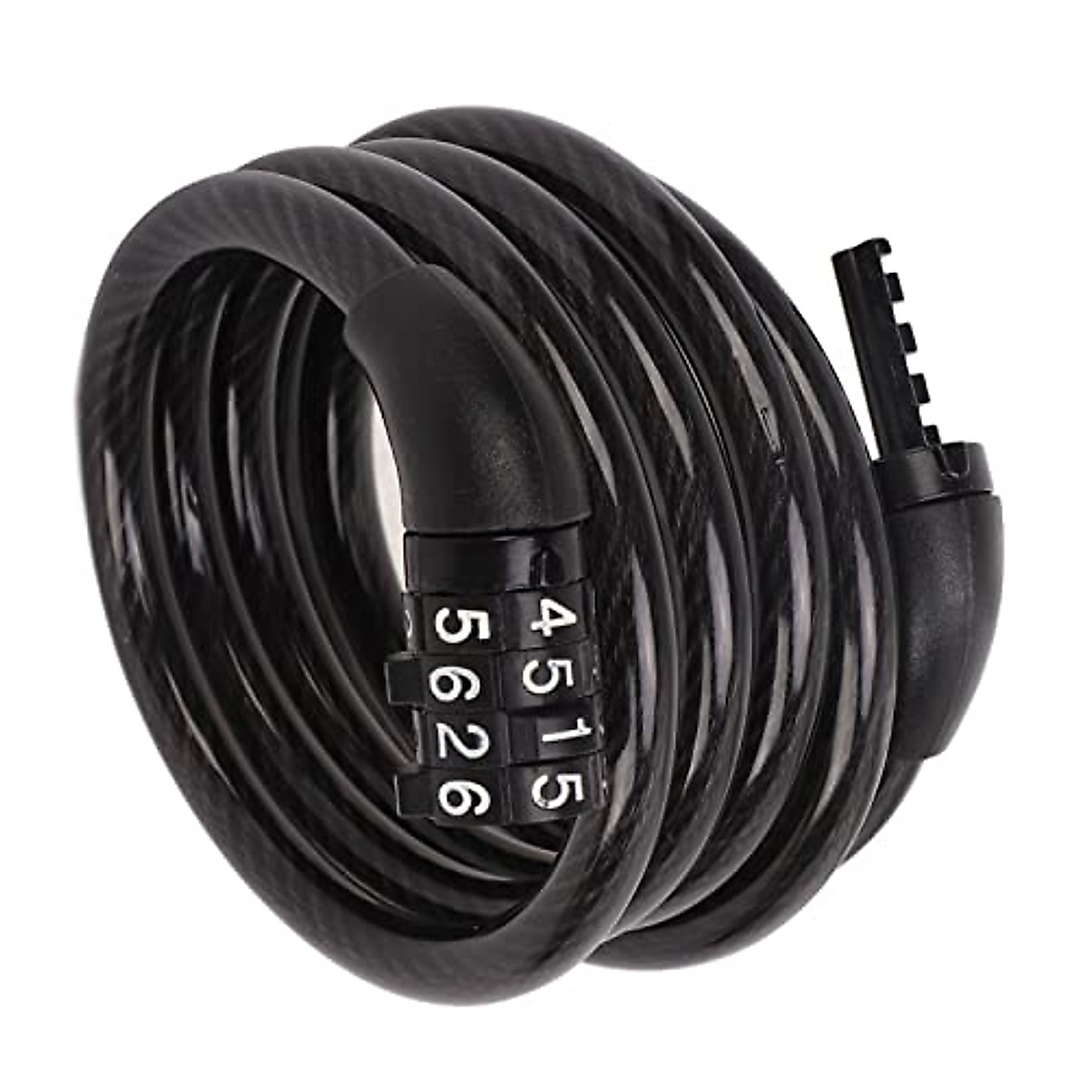 Bike Cable Lock, Manganese Steel Scratch Proof Drill Resistant Anti Theft Chain Lock Combination Not Changeable Password for Scooters