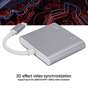 2 in 1 USB C Hub, Type C to HDMI Adapter Video Converter Docking Stations for Laptop Plug and Play