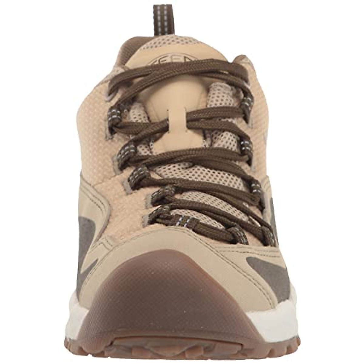 KEEN Women's Wasatch Crest Low Height Lightweight Waterproof Sneaker, Safari/Timberwolf, 7.5