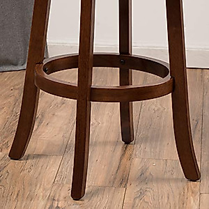 Christopher Knight Home Mallik Fabric Swivel Armless Barstool, Beige