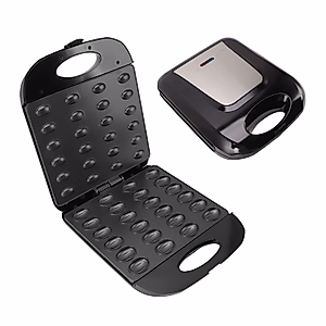 Electric Walnut Cake Maker, 1400W Toaster Baking Breakfast Pan Oven with Temperature Control, 24pcs Capacity Electric Nut Waffle Bread Maker for Cooking Breakfast, Gifts