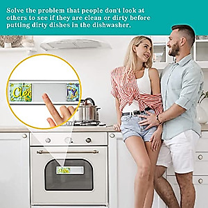 Sukh Dirty Clean Dishwasher Magnet,Dishwasher-Magnet Clean Dirty Sign Magnet for Dishwasher Dish Bin That Says Clean or Dirty Dish Washer Refrigerator for Kitchen Organization and Storage Necessities