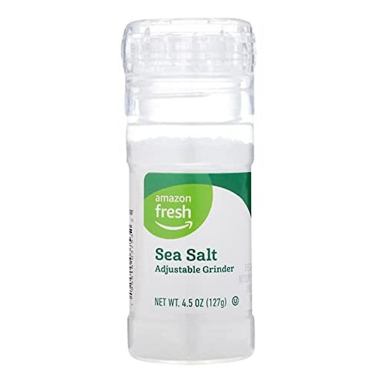 Amazon Fresh, Sea Salt Adjustable Grinder, 4.5 Oz