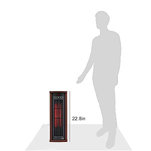 duraflame Electric Tower Heater, Oscillating Tower and Space Heater for Office or Large Room up to 1,000 Square Feet