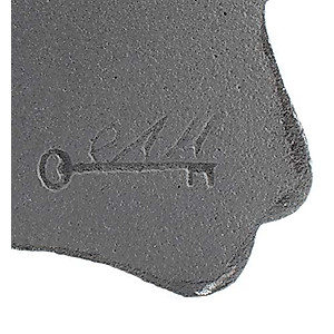 AuldHome Cast Iron Sign: Please Remove Your Shoes; Farmhouse Metal Plaque in Black and White 6.5 inches x 6.5 inches; Includes Mounting Hardware