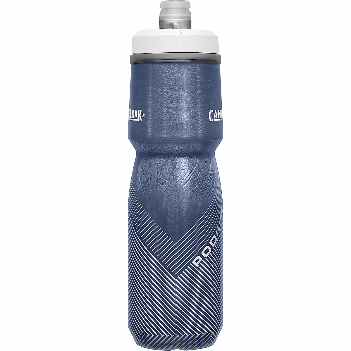 CamelBak Podium Chill Insulated Bike Water Bottle - Easy Squeeze Bottle - Fits Most Bike Cages - 24oz, Navy Perforated