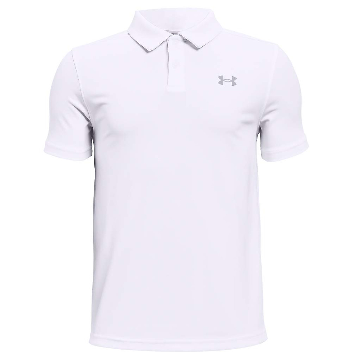 Under Armour Boy's Performance Polo (Big Kids) White XS (7 Big Kids)