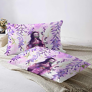 FEBRICOLD 3 Pcs Anime Comforter Bedding Set Soft 1 Quilt Cover 2 Pillowcases Lightweight Cartoon Cute Anime Merch Gifts for Women Men Adults 68""X86"", Twin