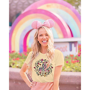 Magical Shirt for Women Magic Kingdom T Shirt Family Holiday Vacation Tee Castle Graphic Short Sleeve Tops Apricot
