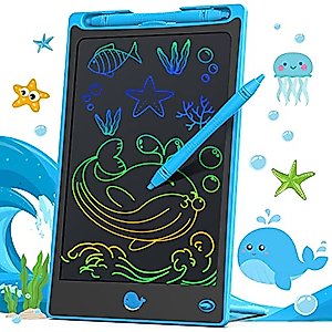 Hockvill LCD Kids Writing Tablet, Learning Toys for 2 3 4 5 6 7 Year Old Girls Boys, 8.8 Inch Doodle Board for Toddlers, Reusable Electronic Drawing Pad, Birthday Gift for Children