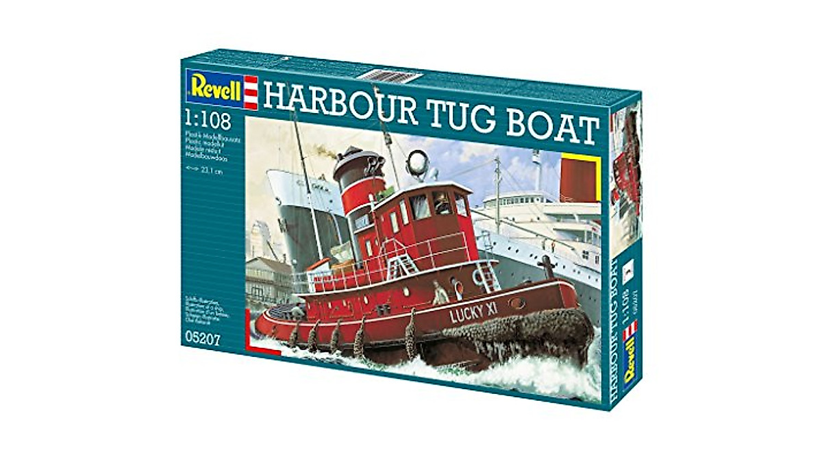 Revell Harbour Tug Boat Model Kit | Detailed 1:108 Scale Boat