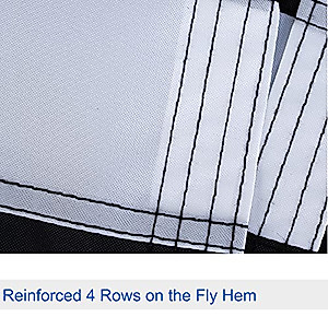 TOPFLAGS Thin Blue Line Flag 3x5 Outdoor Police Flag 3x5 Feet Made in USA Back the Blue Flags Embroidered Stars and Sewn Stripes Blue Lives Matter Support First Responders