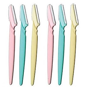 WYZBEN 6Pc Women Face & Eyebrow Hair Removal Safety Razor Trimmer Shaper Shaver