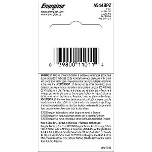 Energizer A544BPZ Zero Mercury Battery, Multi