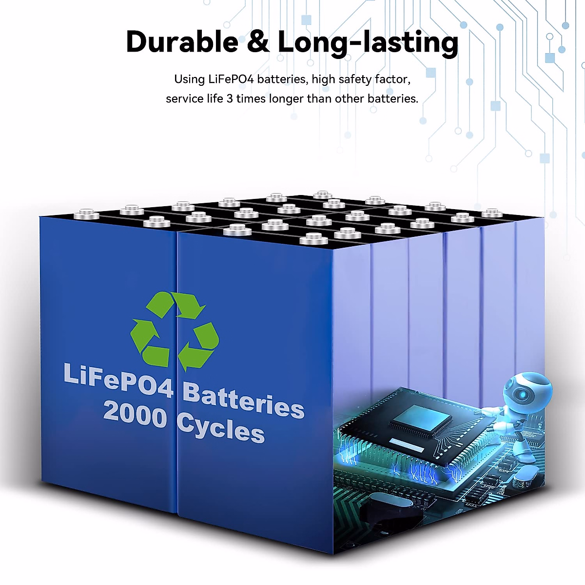 ITEHIL Portable Power Station, 500W Generator, 500Wh Solar Generator, LiFePO4 Battery with 100-120V AC Outlets,12v/10A Car Port, USB-C & USB-A QC Fast Charging, For Camping, Outdoor, RV,Home Off-grid