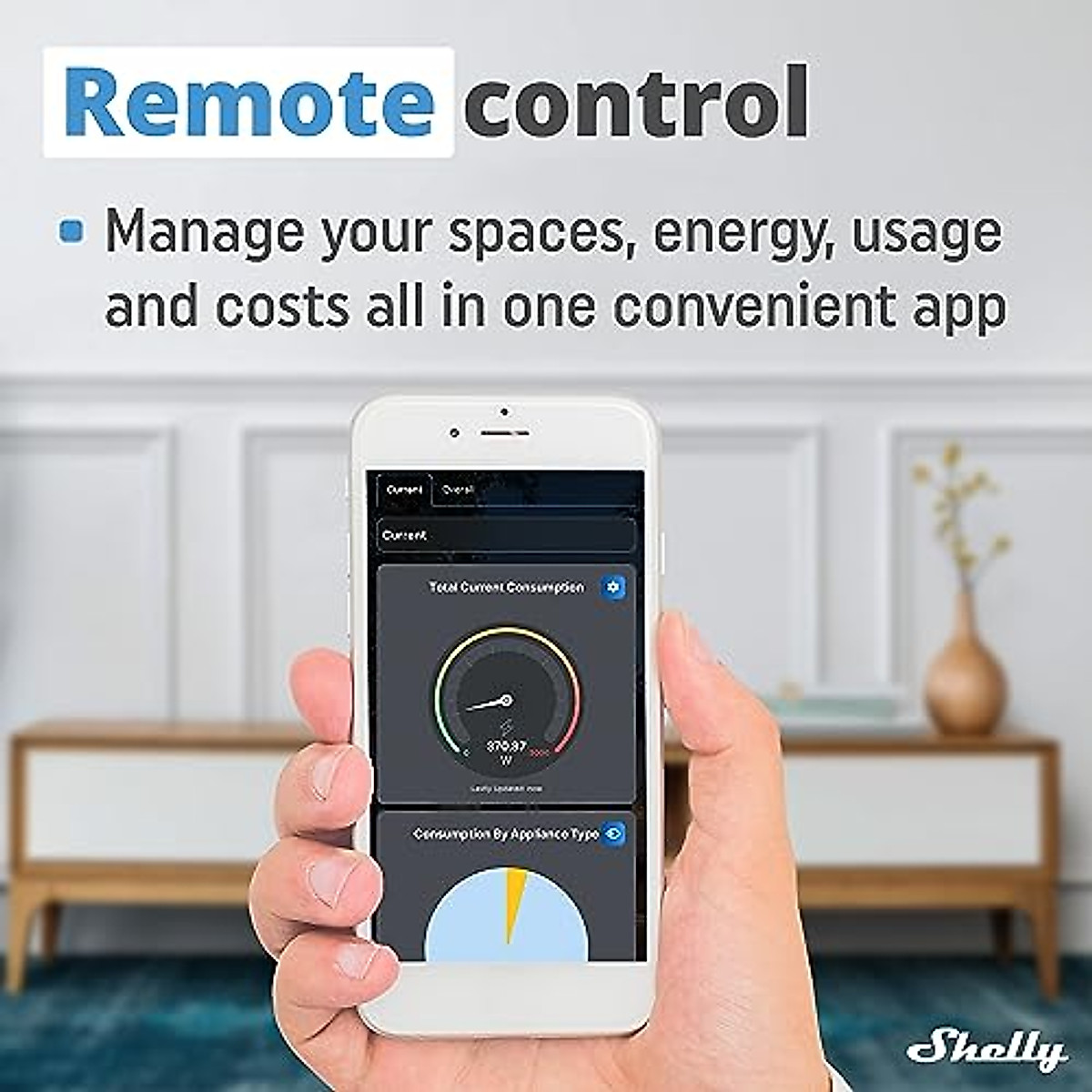 Shelly Plus Plug US | WiFi Operated Smart Plug with Power Measurement | Home Automation | Bluetooth Gateway | iOS Android App | Alexa and Google Home Compatible | Monitor Appliances | Remote Control