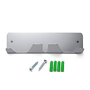 CNBEYOUNG Metal VR Headset Wall Mount Storage Stand Hook Compatible with Quest 3S 3 Quest 2 Pro, Apple Vision Pro, Valve Index, PSVR 2, HTC Vive VR XR Headsets and Controllers(Aluminum Alloy-Silver)