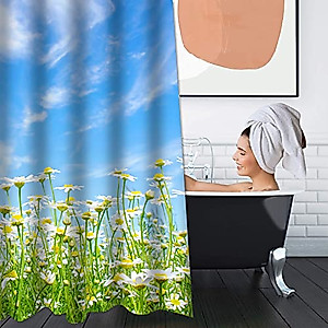 Hienei 4Pcs Bathroom Shower Curtain Sets with Rugs and Accessories Anime 3D Printing Washable Waterproof Cloth 100% Polyester Fabric Bathroom Decorations