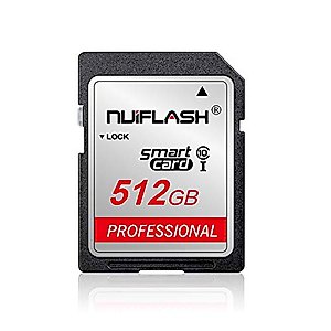 512GB SD Card Class10 Security Digital Fast Speed Memory Cards for Filmmakers,Videographers,Vloggers and Other SD Devices