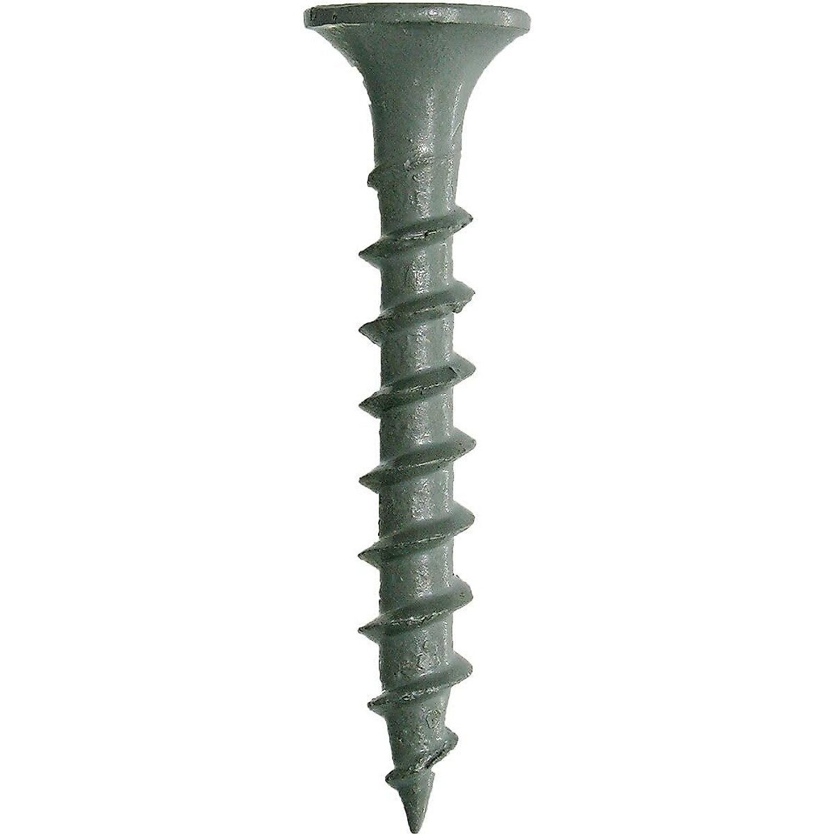 Grip-Rite PTN114S1 PG10 Polymer Coated #6 x 1-1/4" Coarse Thread Deck Screw, Gray, 1lb Box