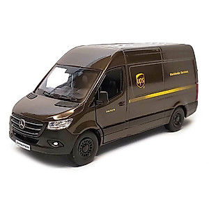 KiNSMART Mercedes-Benz Sprinter UPS Edition Delivery Van 1:48 Scale 5"